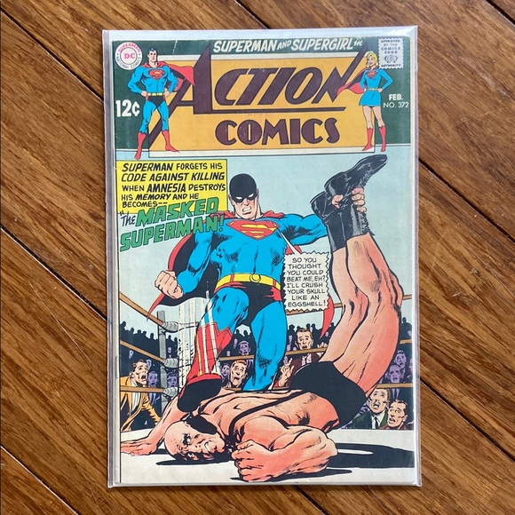DC Comics | Other | Vintage 969 Action Comics 372 Superman And Supergirl Comic Book | Poshmark